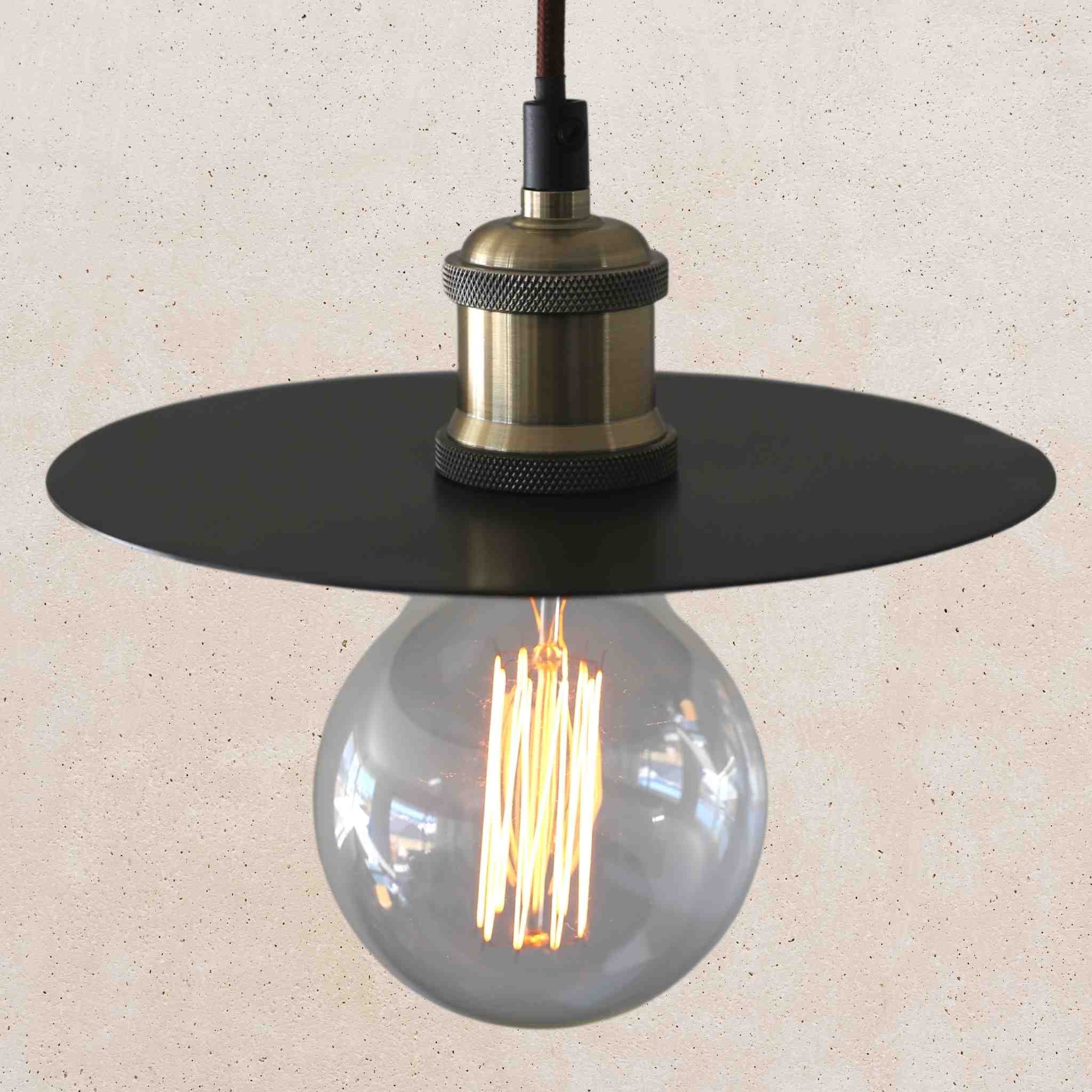Disk Pendant - Black Finish | Elvivo